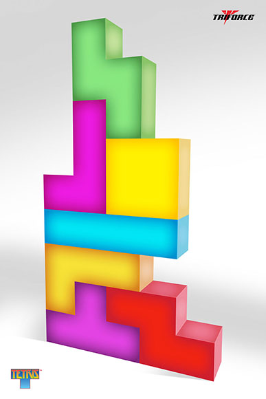 TETRIS: Tetrimino Light Sculptures – Plastic and Plush