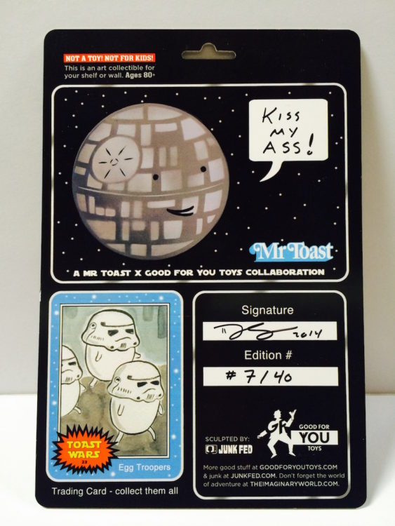 Toast Wars: Darth Bacon Release – Plastic and Plush