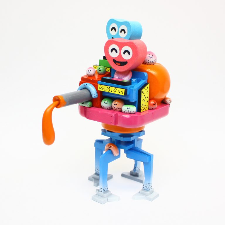 The Elok twins and their overgrown orange dispensing machine | Plastic ...