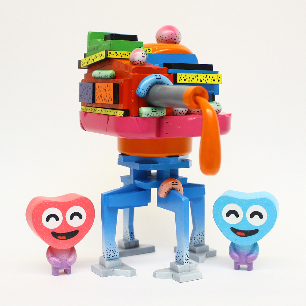 The Elok twins and their overgrown orange dispensing machine – Plastic ...