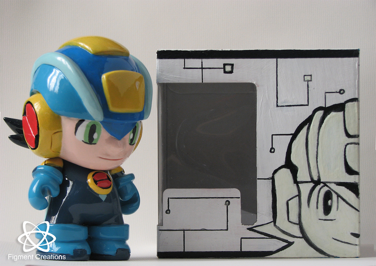 Megaman NT Warrior Custom – Plastic and Plush