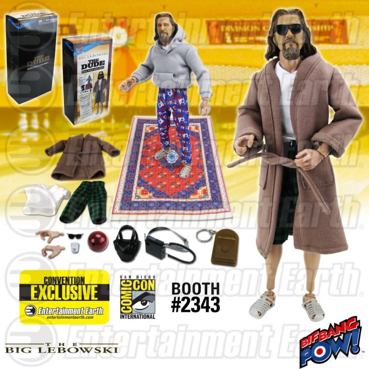 SDCC15: The Big Lebowski – The Dude Deluxe Action Figure – Plastic and ...