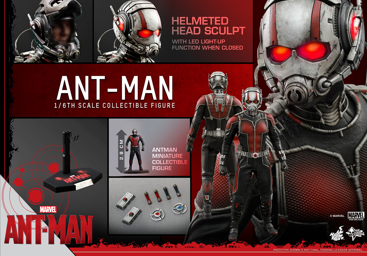 Hot Toys’ 1/6th scale Ant-Man Collectible Figure – Plastic and Plush