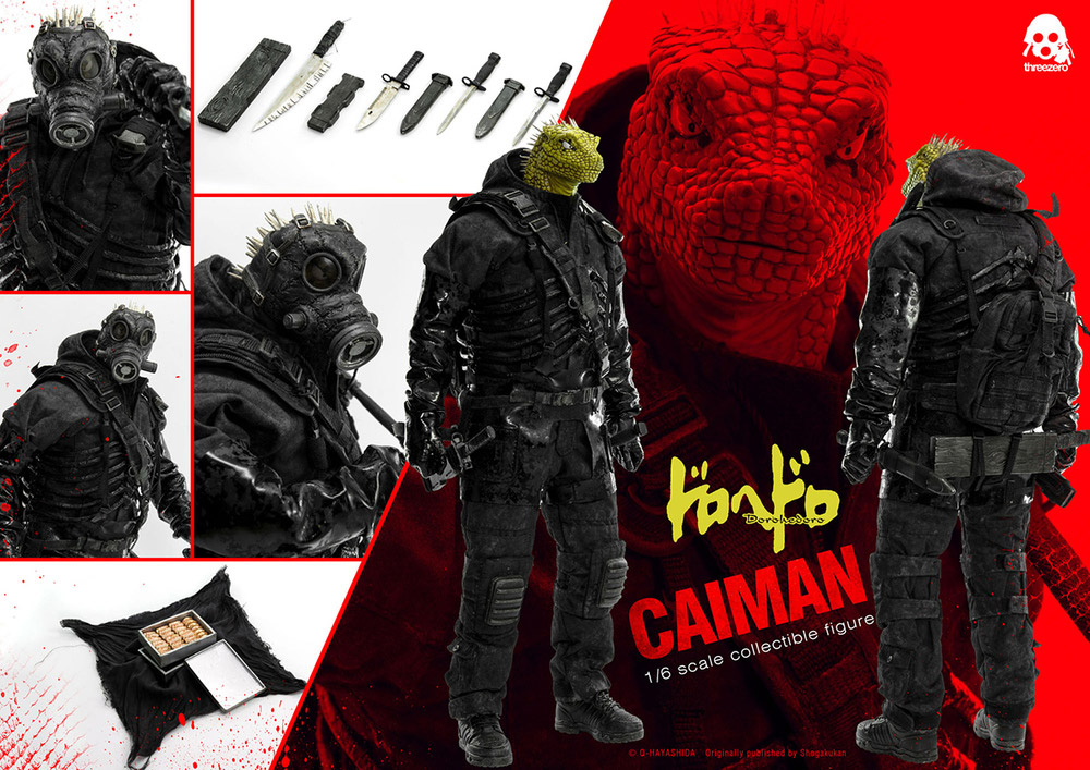 Threezero’s 1/6th scale Dorohedoro – Caiman | Plastic and Plush