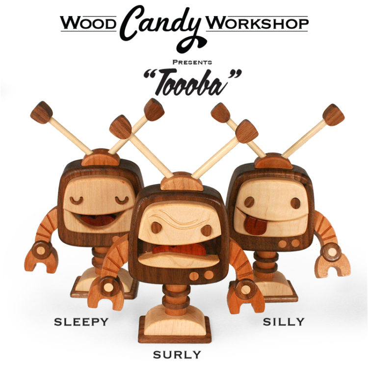 Wood Candy Toooba: Silly, Surly, and Sleepy – Plastic and Plush