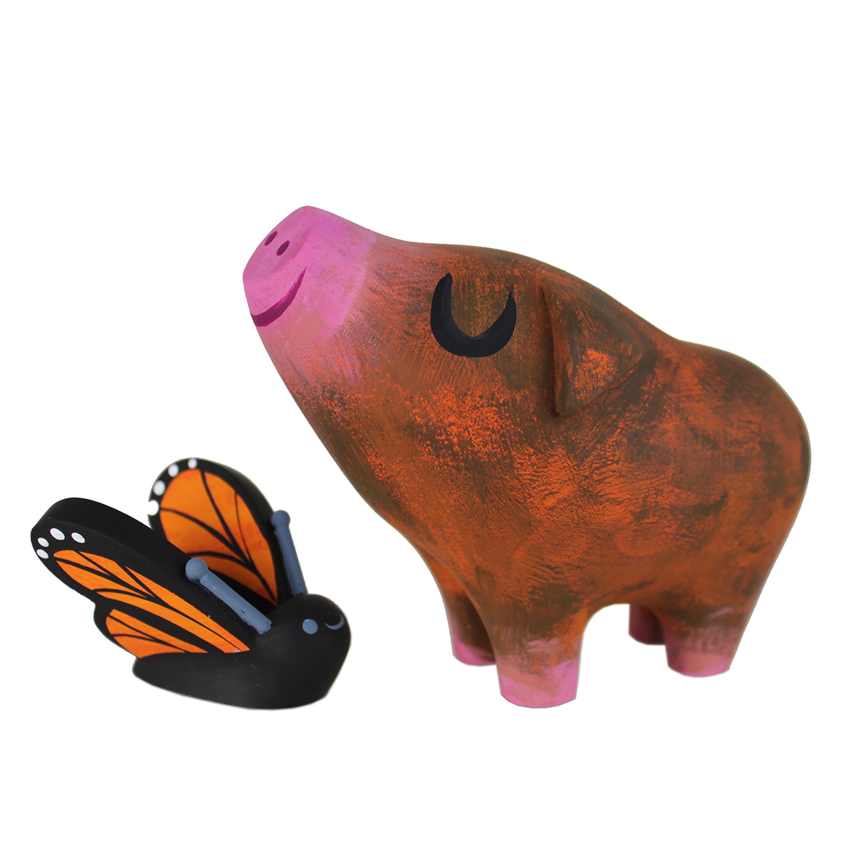 Switcheroo – Pig and Butterfly – Plastic and Plush