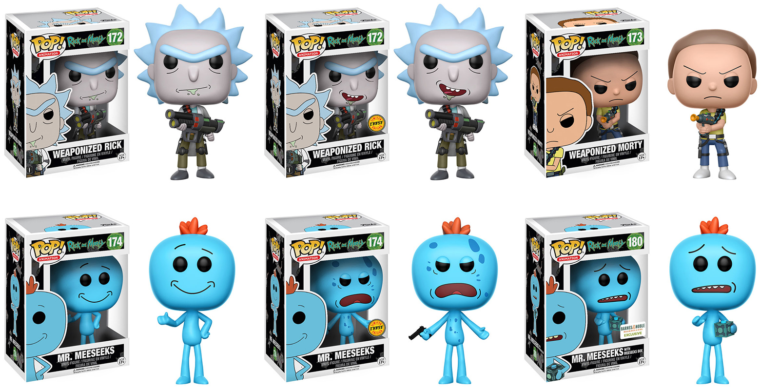 Rick and Morty Pop! Vinyl Figures – Plastic and Plush