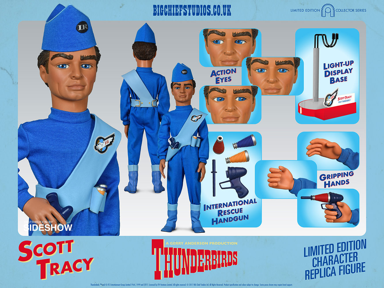 Thunderbirds - Scott Tracy Character Replica Figure