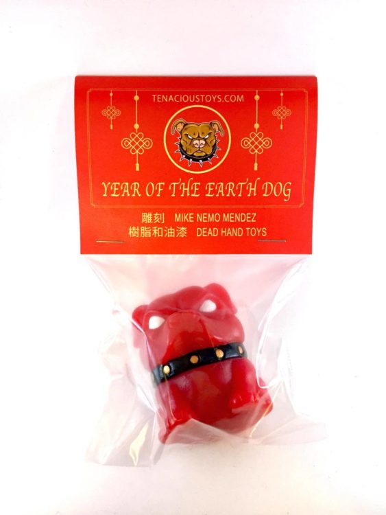 Year of the Earth Dog Chinese New Year Pitbull (Red) – Plastic and Plush
