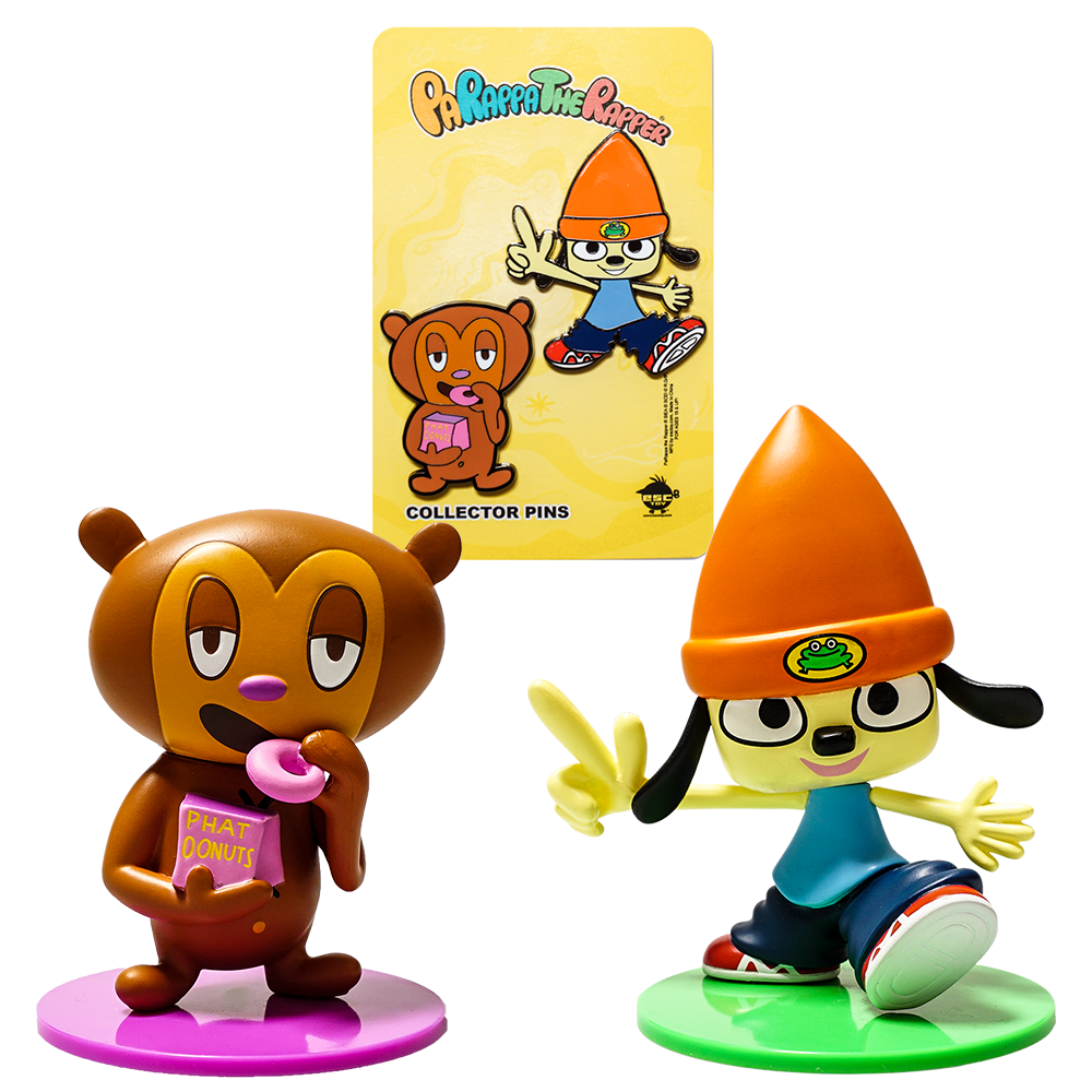 PaRappa The Rapper Vinyl Figure – Plastic and Plush