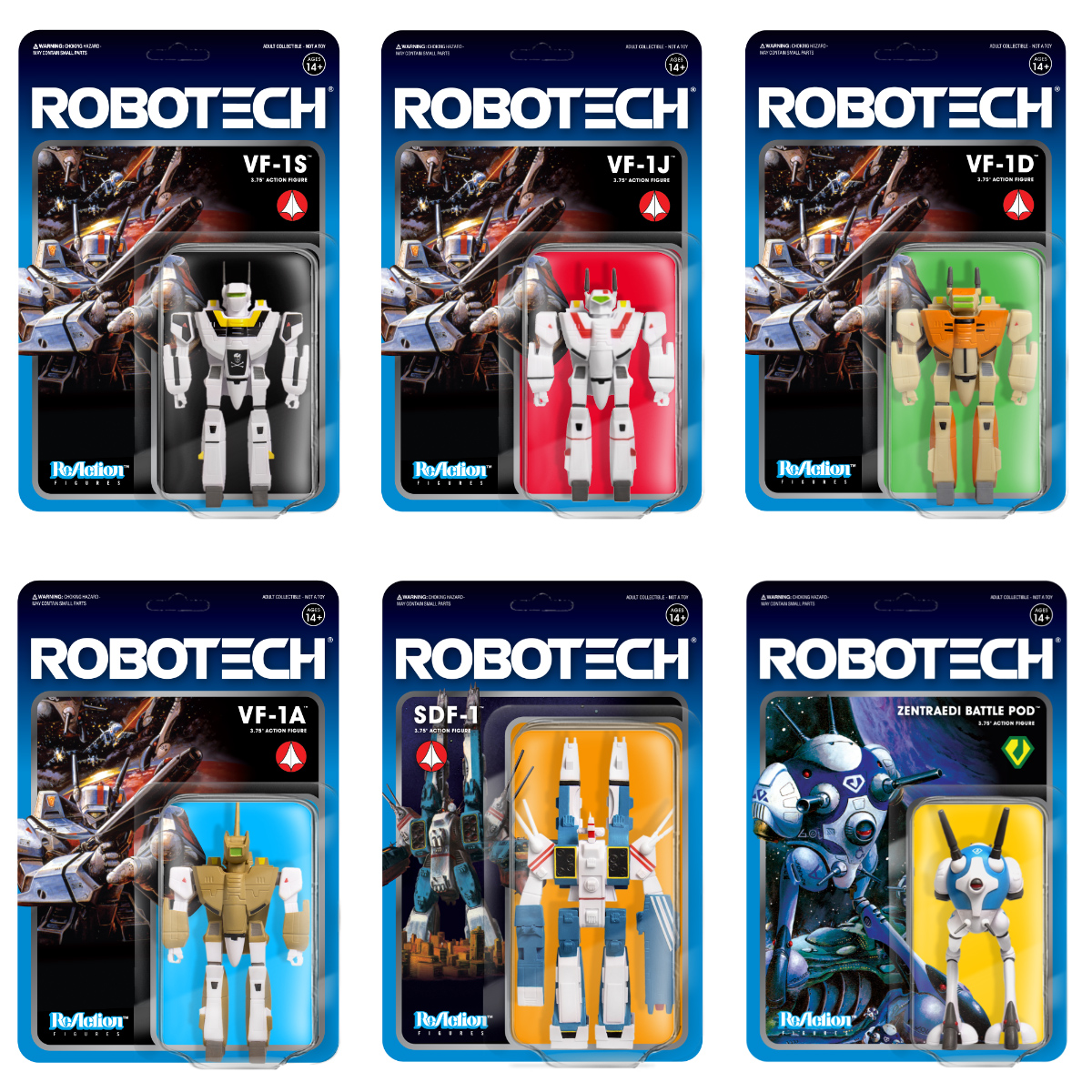 Robotech ReAction Figures – Plastic and Plush