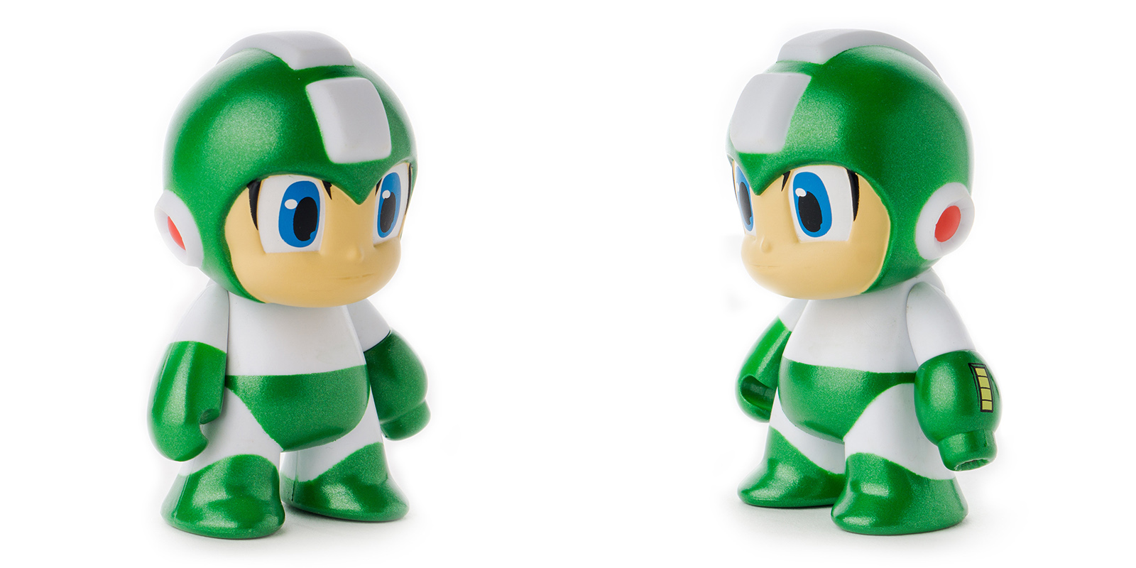 Kidrobot x Capcom Metallic Green Mega Man | Plastic and Plush