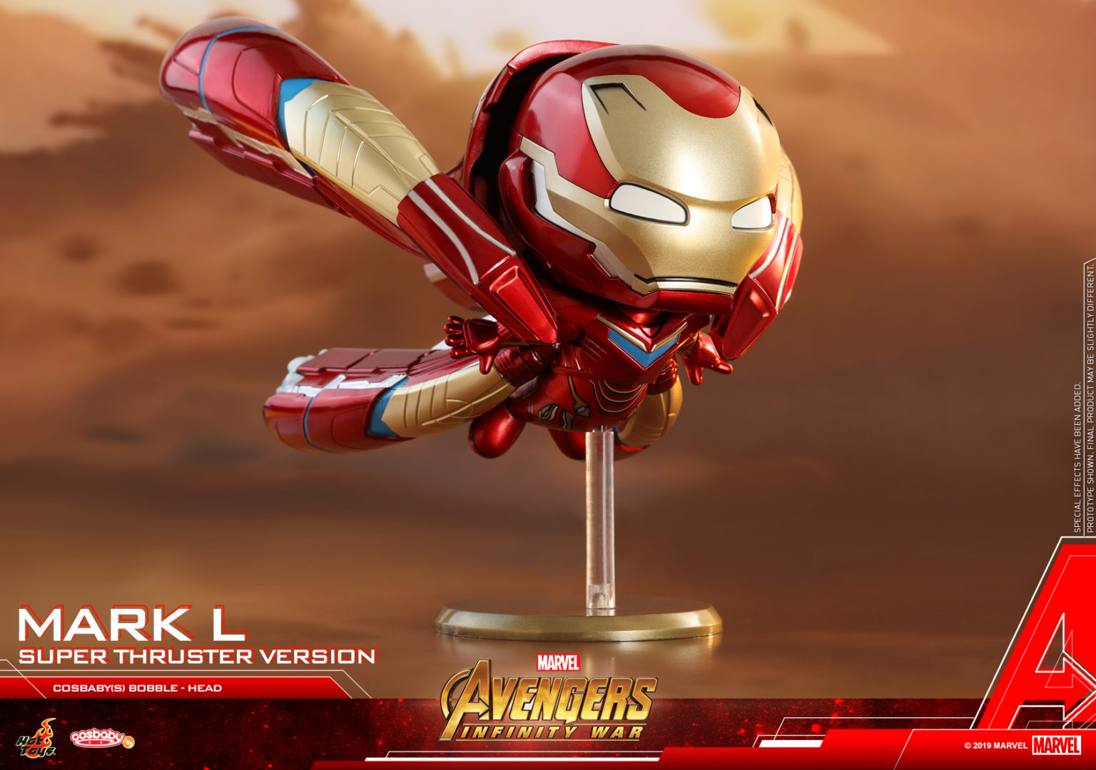 Iron Man Mark L (Super Thruster Version) Cosbaby – Plastic and Plush