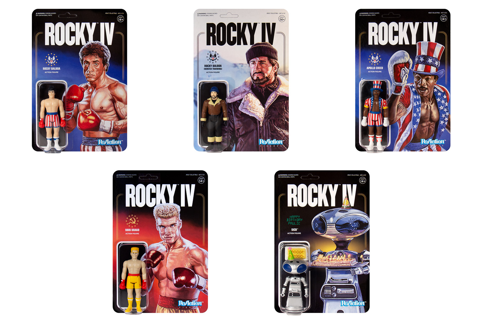 Rocky IV ReAction Series – Plastic and Plush