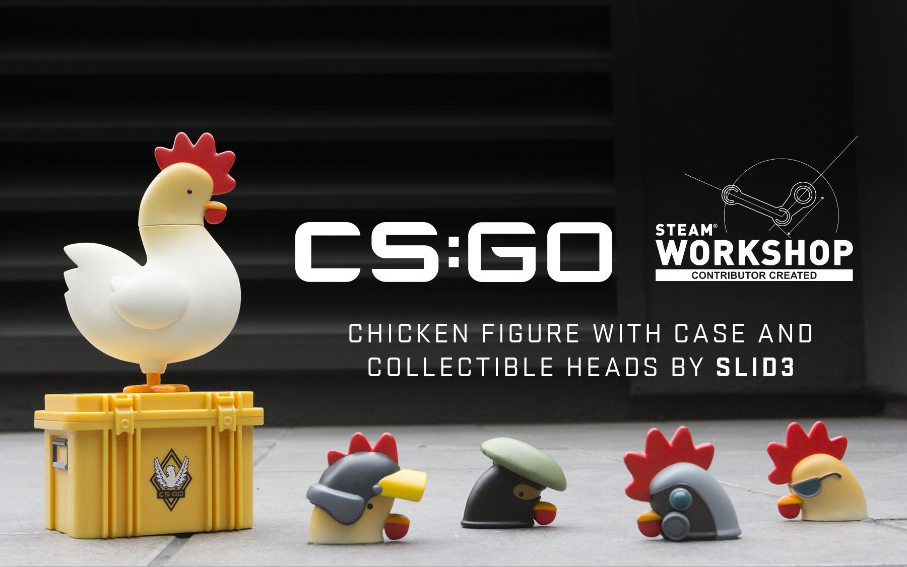 CS:GO Chicken Figure and Collectible Heads – Plastic and Plush