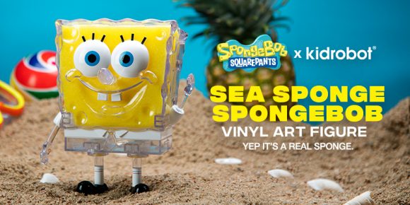 Kidrobot x Nickelodeon SpongeBob SquarePants Sea Sponge Art Figure ...
