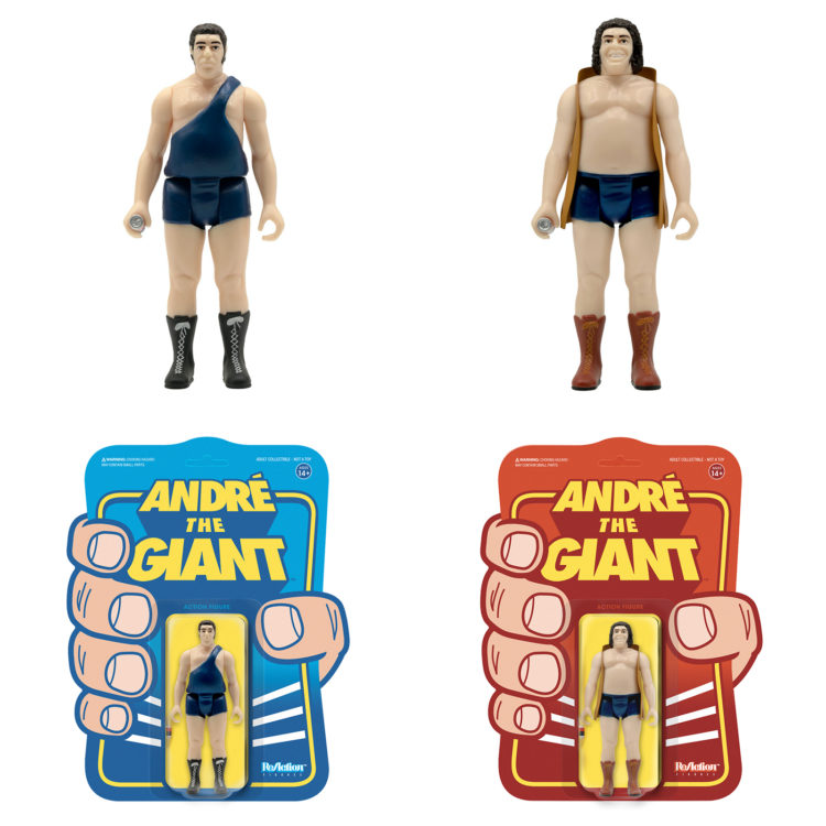 André the Giant ReAction Figures – Plastic and Plush