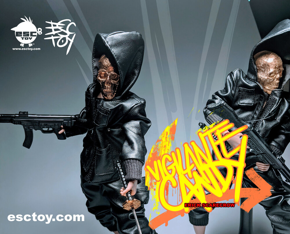 Vigilante Candy Licorice by Erick Scarecrow – Plastic and Plush