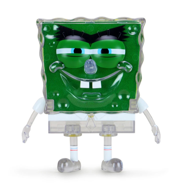 Spongebob Squarepants Abrasive Sponge 8-inch Art Figure – Plastic and Plush